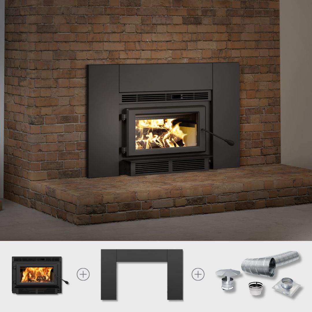 CW2100- 25' Trio | Wood-Burning Insert | Century Heating